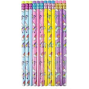 24 Unicorn Pencils- Great For Classrooms, School Supplies, And Party Favors