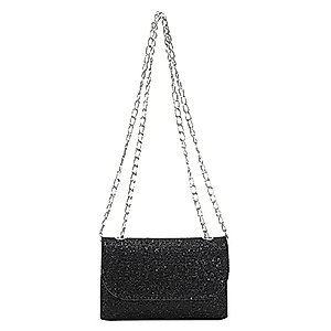 mojoyce Fashion Shiny Sequins Clutch Evening Bag Sparkling Designer Women PU Handbags