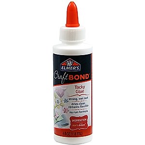Elmer's Craft Bond Tacky Glue, 4 oz, Clear