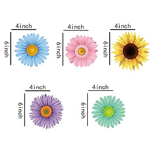 Anor Wishlife 30Ct Autume Summer Spring Sun Flower Hanging Swirl Decorations,Themed Birthday Party,Party Supplies,Ceiling Decorations for Girls,Boys,Kids, Bedroom,Classroom,Baby Shower