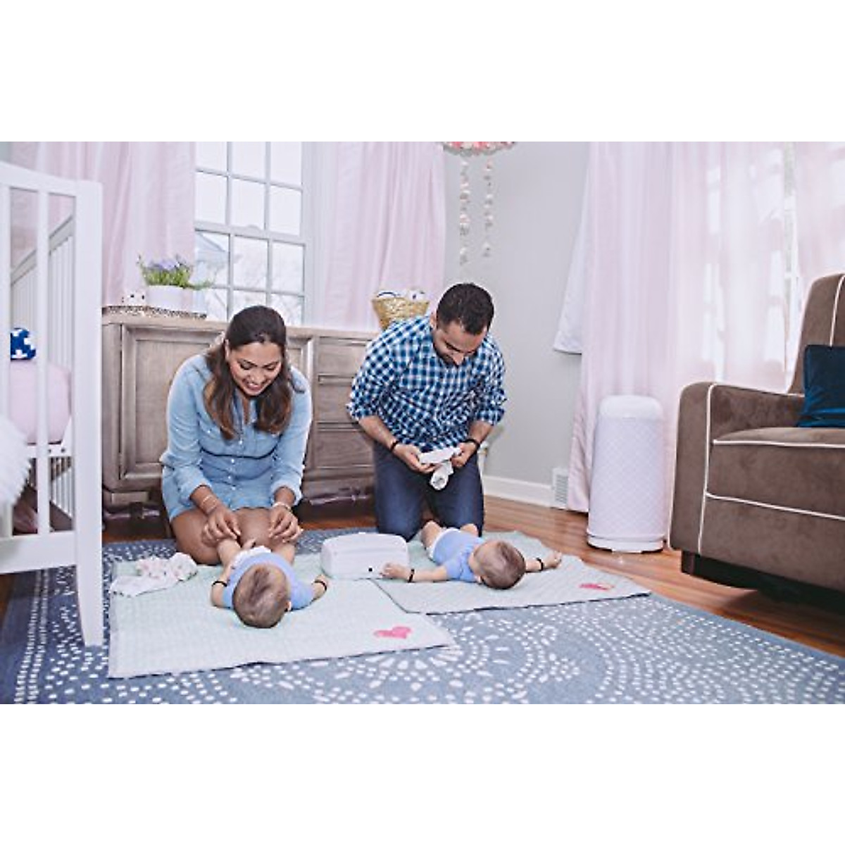 Diaper Genie Playtex Expressions Fabric Sleeve, Grey Clovers