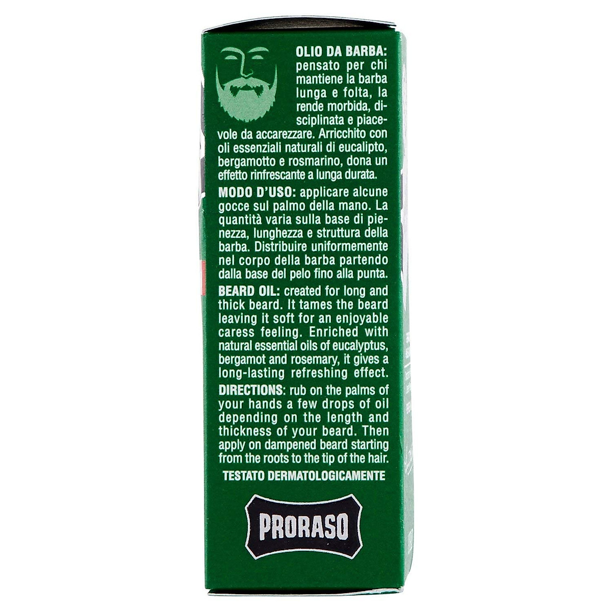 Proraso Beard Oil for Men to Tame, Smooth and Condition Beard Hair - Refreshing,1 Fl Oz (Pack of 1)