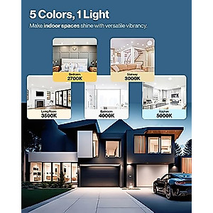 Sunco 24 Pack 6 Inch Ultra Thin LED Recessed Ceiling Lights, Slim Selectable CCT, 2700K/3000K/3500K/4000K/5000K, Dimmable, 14W, Wafer Thin, Canless with Junction Box