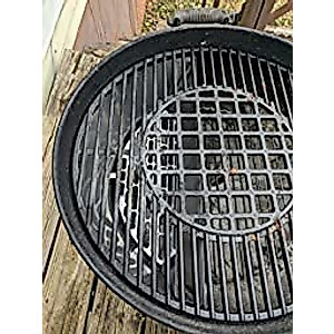 Votenli C883E Cast Iron Cooking Grid Grates Replacement for Weber 22.5 inches One-Touch Silver, Bar-B-Kettle, Master-Touch and One-Touch