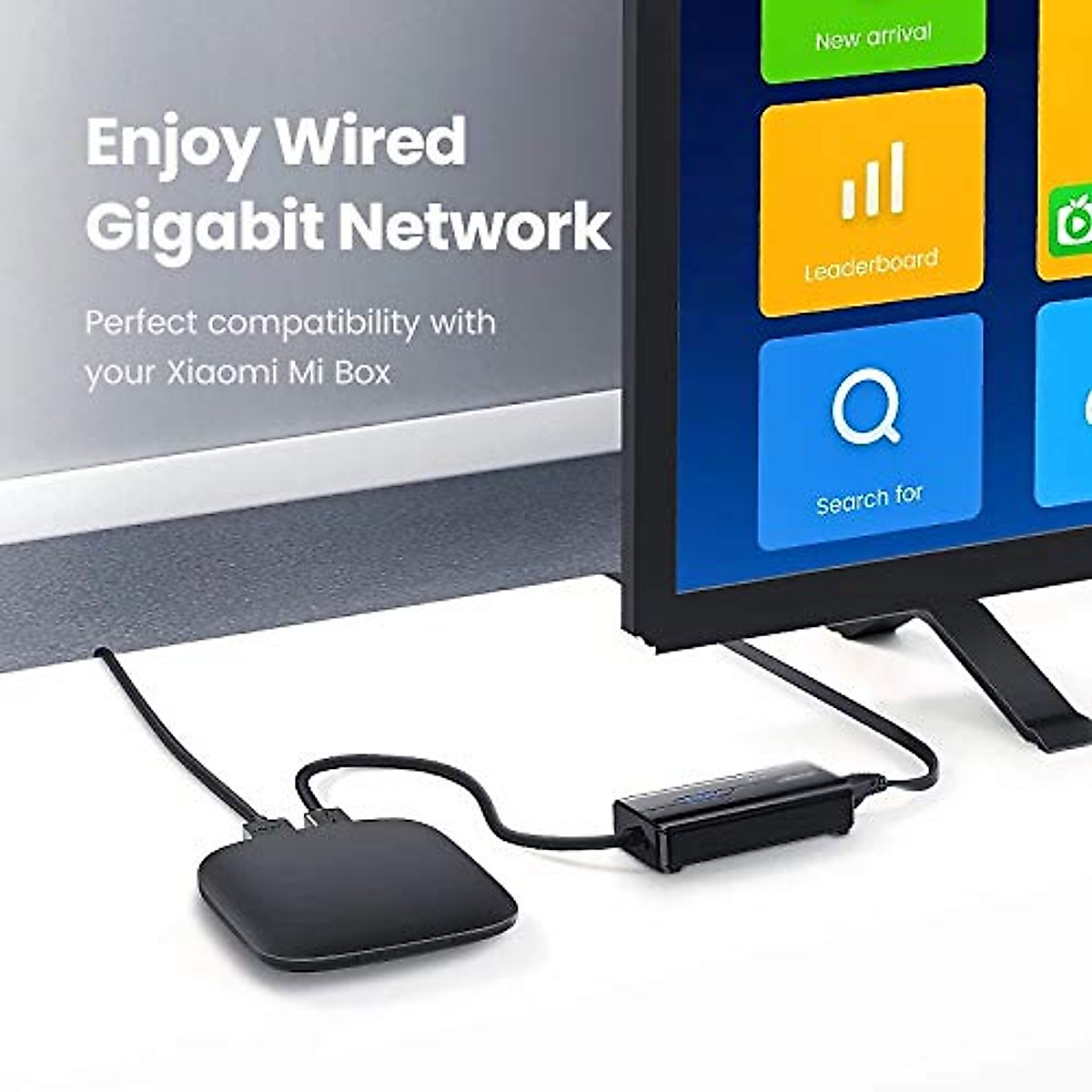 N/A USB Ethernet USB 3.0 2.0 to RJ45 USB HUB for Computer Set-Top Box Ethernet Adapter Network Card USB