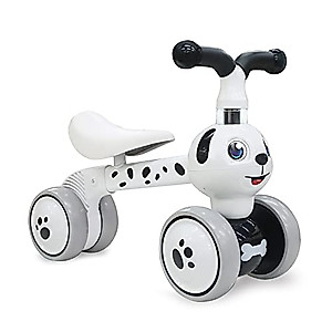 XIAPIA Baby Balance Bike for 1 Year Old Boy Girl First Birthday Gift, 10-36 Months Toddler Balance Bike, No Pedal 4 Wheels Ride-on Toys Indoor Outdoor, 1st Birthday Thanksgiving