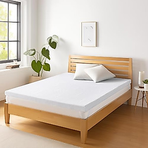 Subrtex 3 Inch Gel-Infused Memory Foam Mattress Topper High Density Breathable Bed Topper Rayon Made from Bamboo Cover CertiPUR-US Certified (Twin XL)