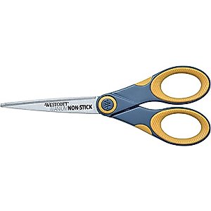 Westcott Titanium Bonded Non Stick Scissors, 7" Straight