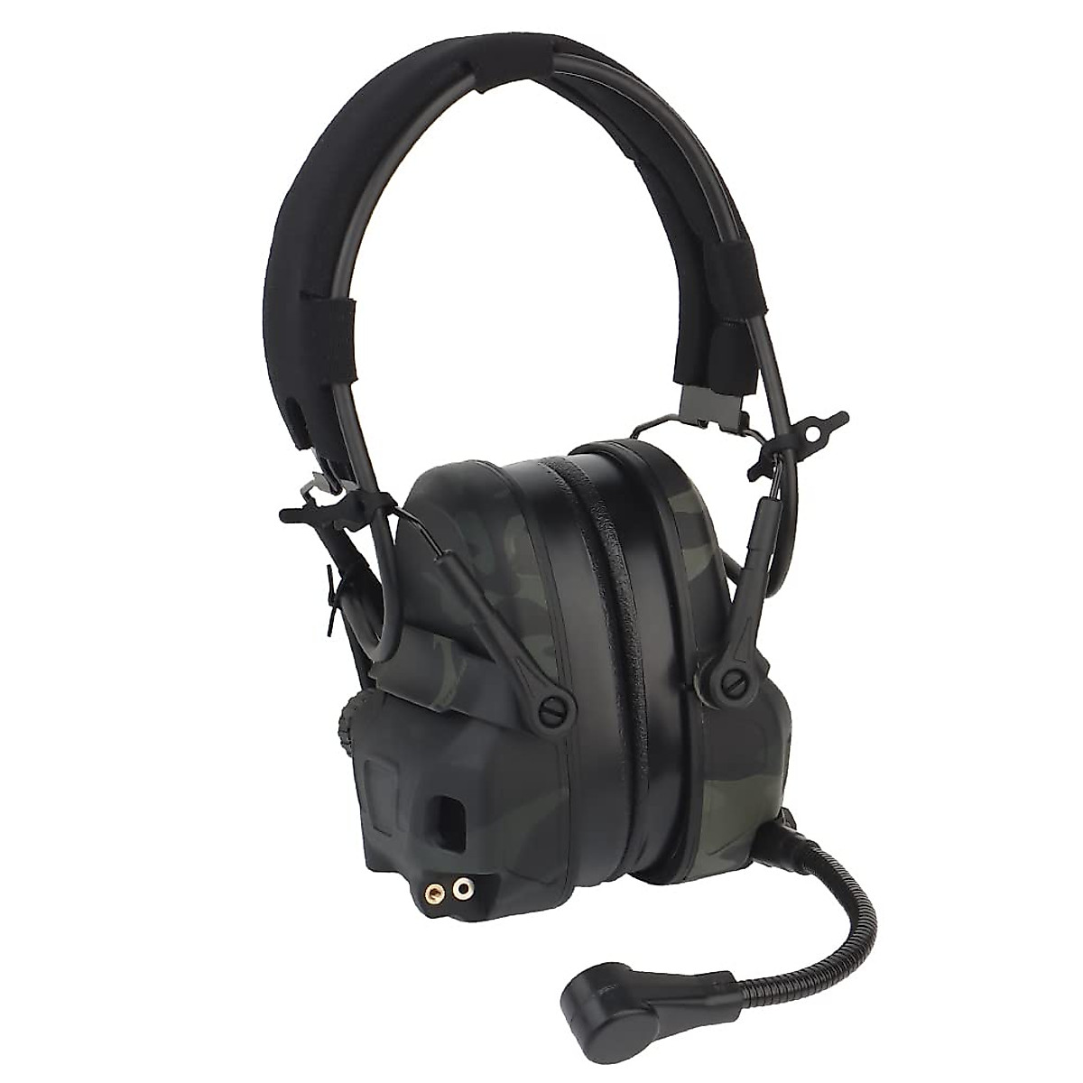 GYDEHUTJ GEN 6 Tactical Headset Shooting Noise Reduction Ear Muff for OPS Core ARC and Wendy M-LOK Helmet Head Mounted 2 in 1