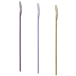 Pickle Fork, 304 Stainless Steel Appetizer Forks, 8.58" Fruit Fork, Long Handle Salad Forks, Portable Cocktail Forks, Dessert Fork, Olive Fork, Pickle Grabber