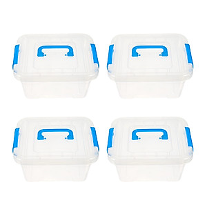 Zerodeko 4pcs Box Portable Storage Box Toy Storage Case Makeup Organizer Desktop Organizing Holder Desktop Storage Basket Desktop Storage Organizer Storage Supply Cosmetics Organizer
