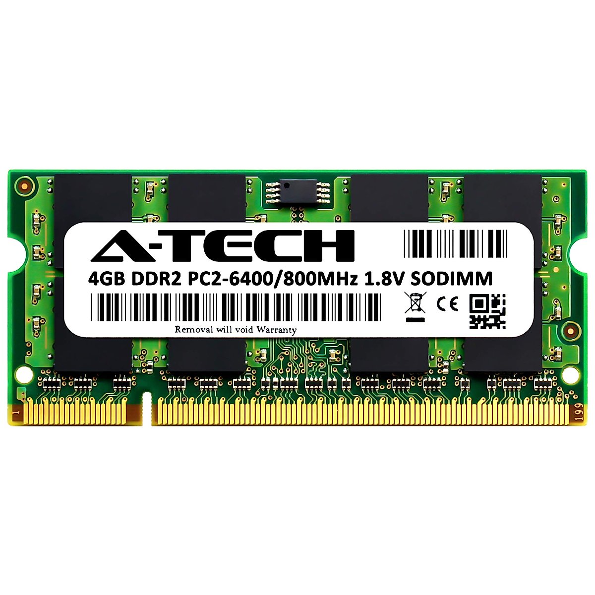A-Tech 4GB RAM for DELL Latitude D630 | DDR2 800MHz SODIMM PC2-6400 200-Pin Non-ECC Memory Upgrade Module