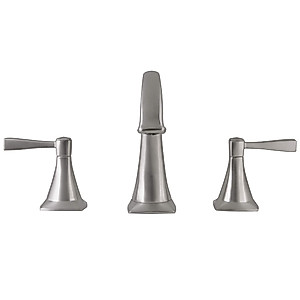 Design House 546937 Perth Widespread Bathroom, Satin Nickel, 2-Handle Lavatory Faucet