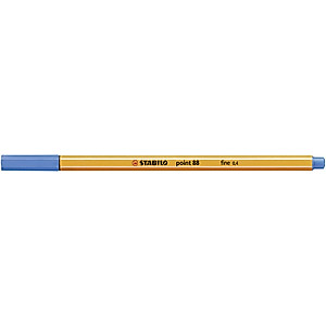 STABILO Point 88 Fineliner Pen,Ultramarine,Pack of 10