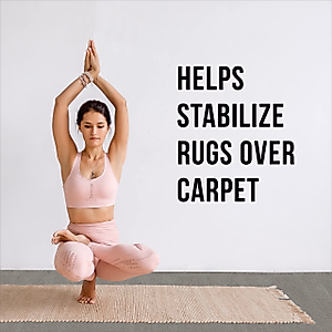 Slip-Stop Magic Stop Rug on Carpet Non-Slip Rug Pad for Area Rugs and Runner Rugs, USA-Made Rug Gripper for Carpet Over Carpet Keeps Rugs in Place On Carpet, 2' x 10'