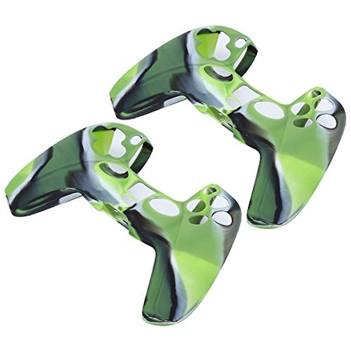 Gamepad Protective Cover Comfortable Anti Extrusion Dust Proof Sweat Proof Game Controller Skin ,for Gamepad(Camouflage green)