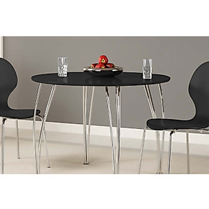 DHP Bentwood Round Dining Table Top, Contemporary Design for your Kitchen, Legs sold separately - Black, Medium