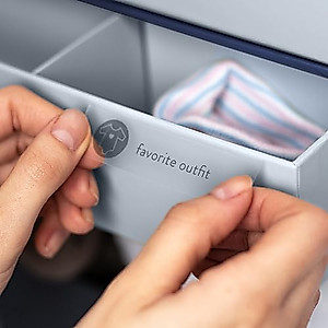 Savor | Baby Keepsake Organizer Box | The Original Fabric Acid-Free Modern Minimalist Gender-neutral Memory Box with Labels | For Pregnancy, Mother’s Day, Baby Shower, New Baby Girl Baby Boy Gifting