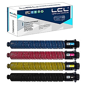 LCL Compatible Toner Cartridge Replacement for Ricoh 841918 841921 841920 841919 MP C2503 C2503H C2504 C2003 C2004 (4-Pack KCMY)