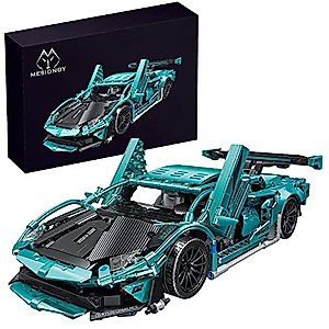 Mesiondy Sports Car Building Blocks Toys Boys or Adults Kits，1:14 MOC Building Set Raceing Car Model,Super Cars for Boys Age 12+ (1488Pcs)