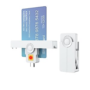 USB C CAC Reader Military, Smart Card Reader DOD Military USB Common Access CAC, Mini Fold ID, Debit, Credit Card Reader Compatible with Windows, Mac OS, Linux, Android Phone(Type C)