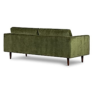 POLY & BARK Napa, Distressed Green Velvet, 88.5" Sofa