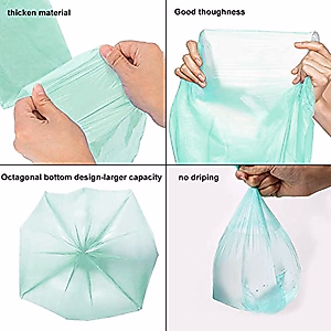 75 Counts AYOTEE Mini Garbage Bags, 1.2 Gallon Small Compostable Trash Bags, Small Garbage Bags for home, Fit 4.5 or 5 Liter Bathroom Wastebasket Can Liners(Green)