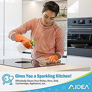 AIDEA Microfiber Kitchen Towels-8 Pack, 18"x26", Super Absorbent, Multi-Purpose Dish Towels for Home, Kitchen-Brown