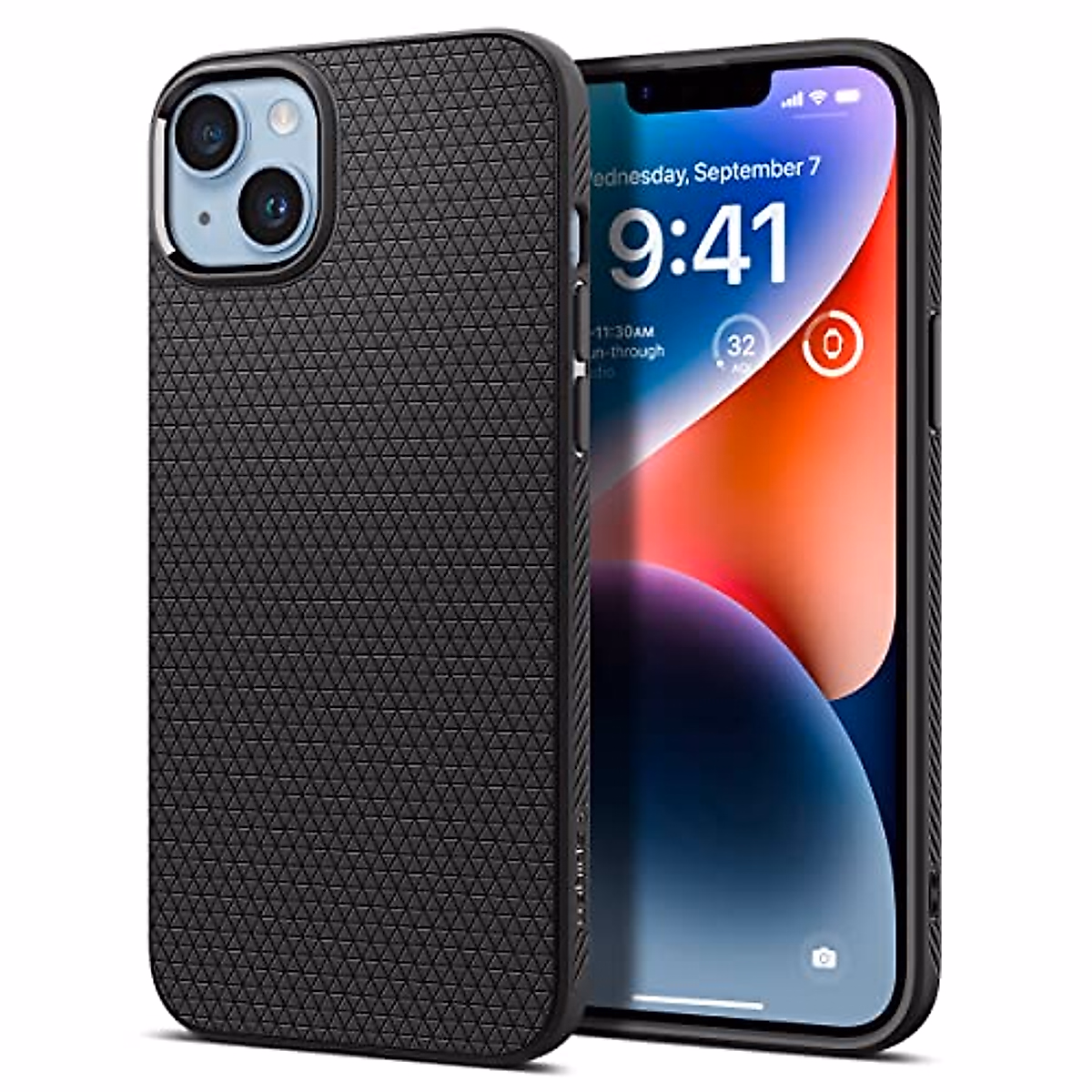 Spigen Liquid Air Armor Designed for iPhone 14 Case (2022) - Matte Black