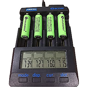 OXWINOU AA Ni-MH 600mAh 1.2V Rechargeable Battery for Outdoor Solar Lights,Garden Lights, Remotes, Mice (Green 4 PCS)