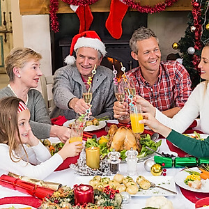 BkeeCten 24PCS Christmas Party Favors Xams Drinking Straws Snowflakes Plastic Reusable Straw with 2 PCS Cleaning Brushes Xmas Gifts for Kids Winter Holiday Birthday Classroom Party Decoration Supplies