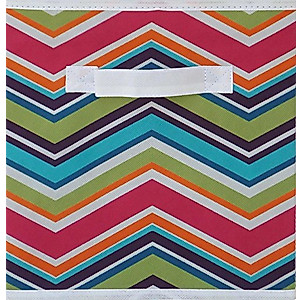 CoscoProducts Fabric Storage Bin, Chevron