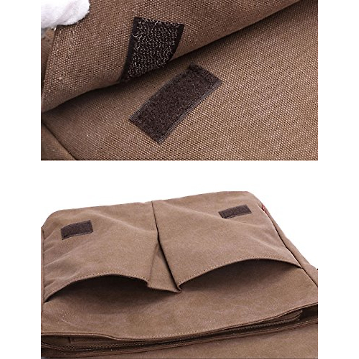 Small Messenger Bag for Men Women Casual Work Bag Canvas Satchel Bag Bookbag for School Traveling Camping