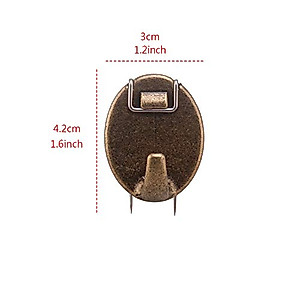 BAMI-LEE House 10 Piece Cubicle Hooks for Fabric Panels at Your Office or Wall Paper at Home,Kitchen,Room,Board (Bronze)