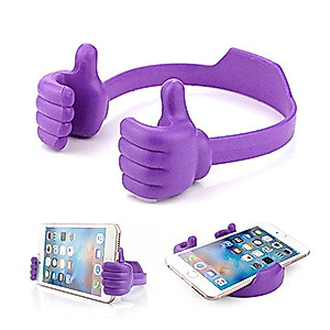 BUTEFO 8 Pack Thumbs up Cell Phone Holder, Adjustable Silicone Tablet Stand, Multi Colors Portable Desktop Stands Compatible for Smart Phones iPhone iPad Mini Huawei Samsung Galaxy