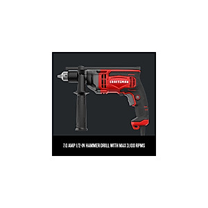 CRAFTSMAN Drill / Driver, 7 Amp, 1/2 inch, Corded (CMED741)