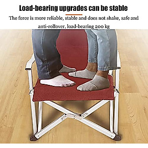 UTOQIA Camping Chair Camp Chair Fishing Chair with Foldable Backrest, Camping Ultralight Aluminum Tube Seat Stool Backpack Chair with Handrail Folding Chairs Outdoor Fishing Chair (Color : Green)