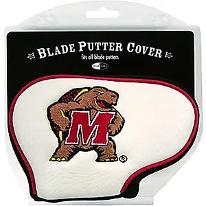 Team Golf NCAA Maryland Terrapins Golf Blade Putter Cover Golf Club Blade Putter Headcover, Fits Most Blade Putters, Scotty Cameron, Taylormade, Odyssey, Titleist, Ping, Callaway