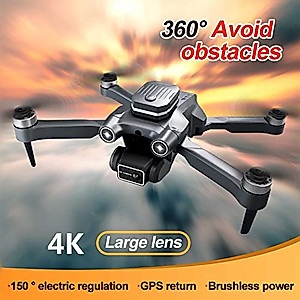 Hedgx Gps Drone with 4k Camera for Adults, Rc Quadcopter with Auto Return, Follow Me, Brushless Motor, Circle Fly, Route Fly, Altitude Hold, Headless Mode, Gift for Family