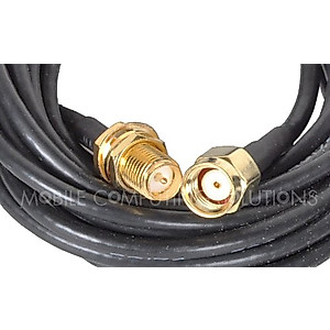 Mo-Co-So 4M/13' RP-SMA Male to RP-SMA Female WiFi Antenna Extension Cable RPSMA