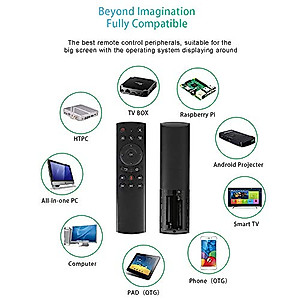 Dupad story G20S Voice Remote Control,2.4G Wireless Voice Control Sensing Air Remote Mouse with IR Learning for Nvidia Shield,PC,Projector,Smart TV,Android TV Box