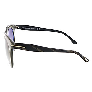 Tom Ford FT0365 38B Bronze Leona Round Sunglasses Lens Category 3 Size 59mm