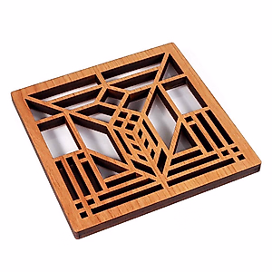 Frank Lloyd Wright Lake Geneva Hardwood Trivet