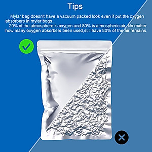 400cc Oxygen Absorbers for Food Storage - 100 Count (20x Packs of 5) - for Long Term Food Storage & Survival, Mylar Bags, Canning, Harvest Right Freeze Dryer, Dehydrated, and Preserved Foods