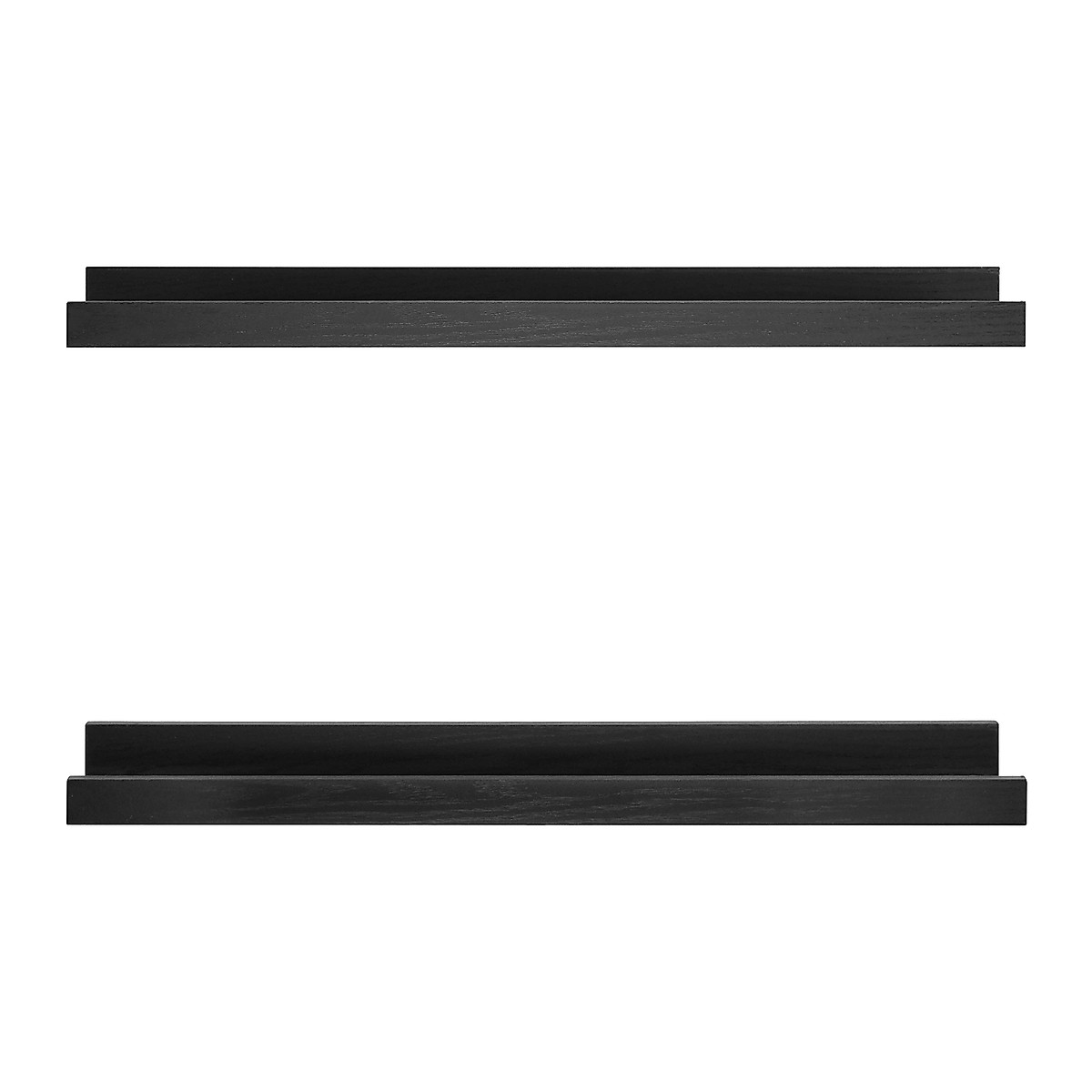 MCS Industries MCS 68905 Black Woodgrain 23.75 Inch Set, Set of 2 Picture Ledge