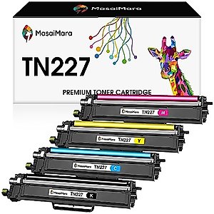 Compatible TN227 Toner Cartridge Replacement for Brother TN-227 TN223 TN 227BK/C/M/Y HL-L3270CDW MFC-L3770CDW MFC-L3750CDW HL-L3290CDW HL-L3210CW Printer High Yield (4 Pack TN-223BK/C/M/Y )