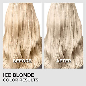 L'Oreal Paris Feria Long-Lasting Anti Brass Power Hair Toner, Ice Blonde, 1 Application