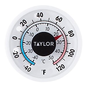 Taylor Precision 5982N Milk Beverage Refrigerator Cooler Thermometer, Classic Series, (Includes: Adhesive and Magnetic Backing), NSF