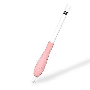 ProElife Ergonomics Grip Holder Silicone Protective Sleeve Cover for Apple Pencil 1st 2nd Generation iPad Pro 11'' 12.9'' 2021/2020/2018 Stylus Accessories Kits (Pink)