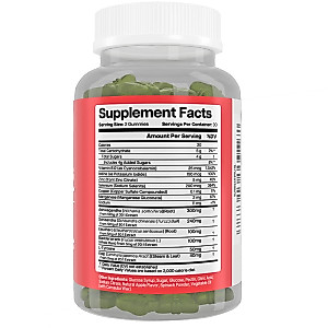 Thyroid Support Gummies - Selenium Supplement & Iodine Supplements for Thyroid Support - Energy Booster for Women and Men - Hypothyroidism Supplements with Metabolism Support